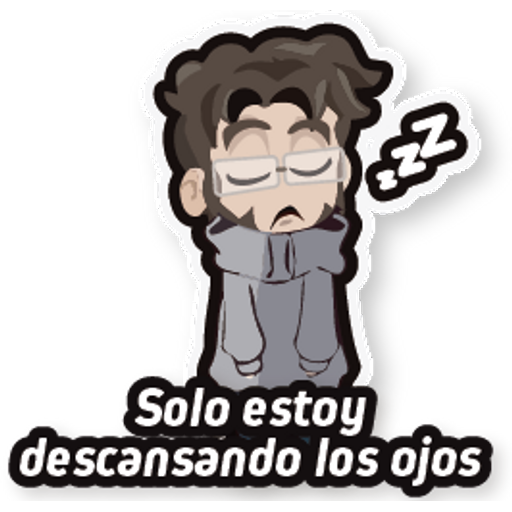 Sticker Maker - 12.2 Cansado Dor Desvelo