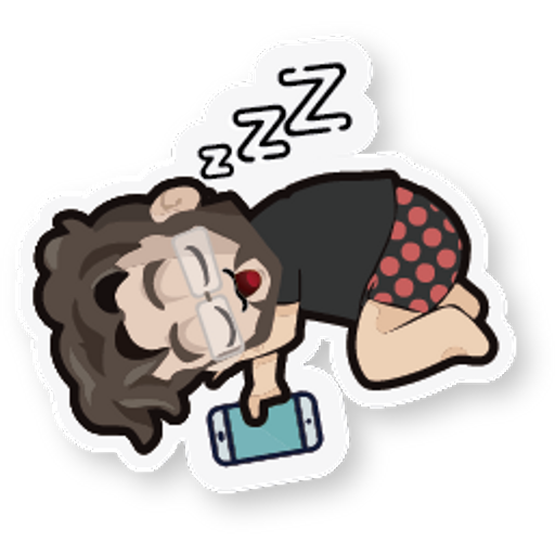 Sticker Maker - 12.2 Cansado Dorm Cari