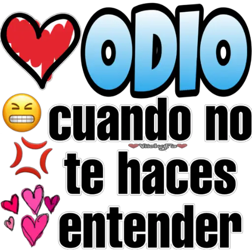 Sticker Maker - 30 cosas que odio de ti