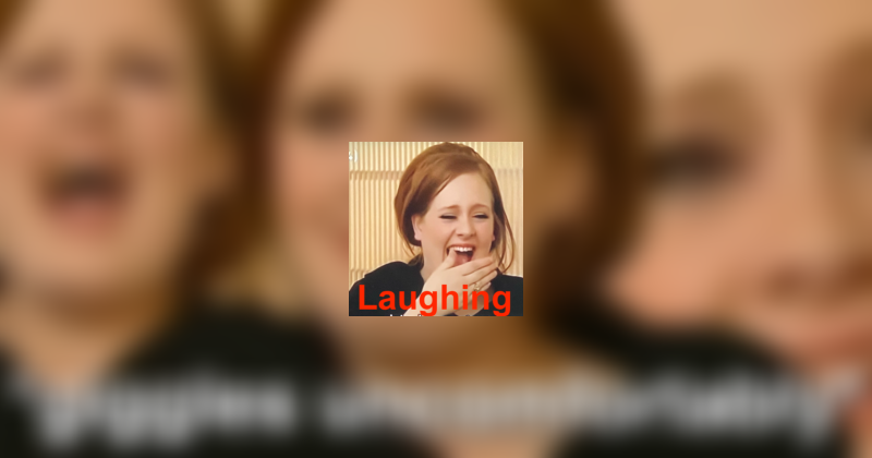 Sticker Maker - Adele Laughing (Basic)