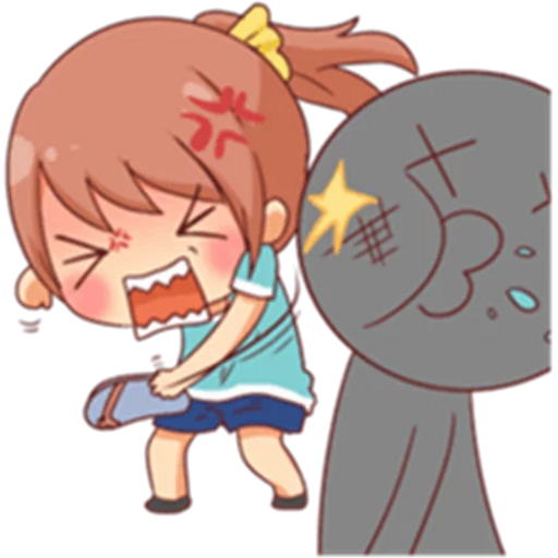 Sticker Maker - Aggressive Girl #1