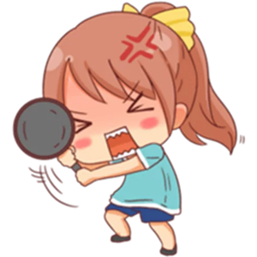 Sticker Maker - Aggressive Girl #1