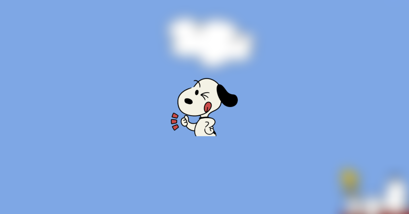 Sticker Maker - Animated Retro Snoopy