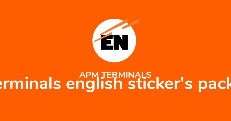 Sticker Maker - APM Terminals english sticker's package #2