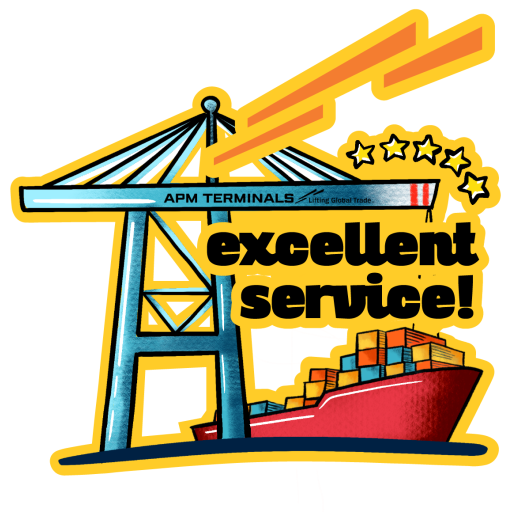 Sticker Maker - APM Terminals english sticker's package #2