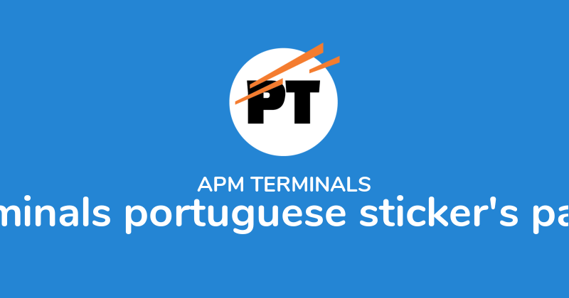 Sticker Maker - APM Terminals portuguese sticker's package #1