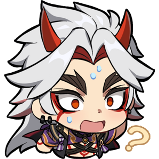 Sticker Maker - Genshin Arataki itto