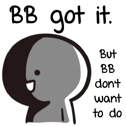 Sticker Maker - BB never tell 2