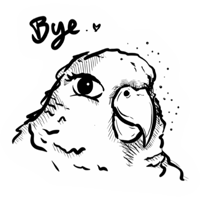 Sticker Maker - Bird talk cui cui
