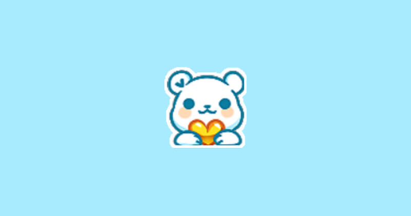 Sticker Maker - Blue Bear