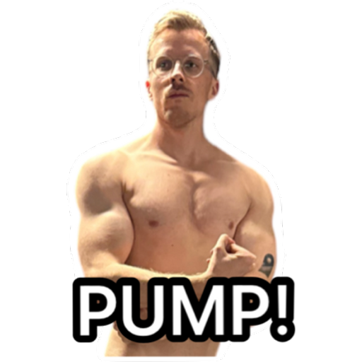 Sticker Maker - Bodybuilder Gymday