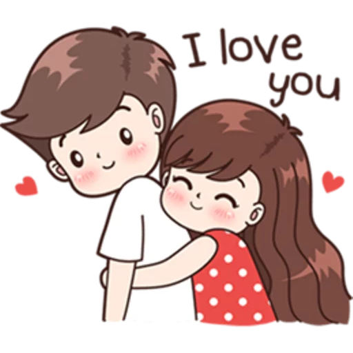 Sticker Maker - Boobib Cute Couple #3