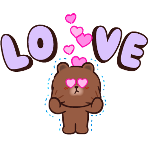 Sticker Maker - Brown and Cony 1