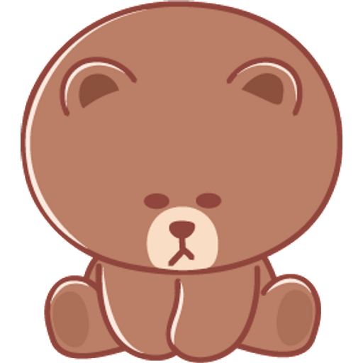 Sticker Maker - BROWN & FRIENDS : Happy Pastel Colors 1