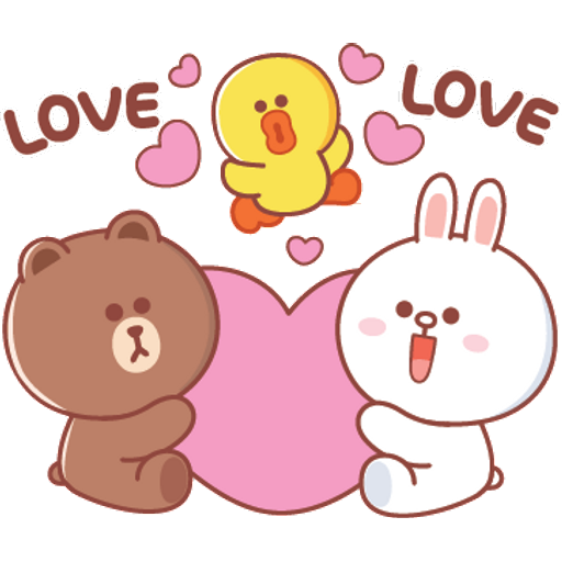 Sticker Maker - BROWN & FRIENDS : Happy Pastel Colors 1