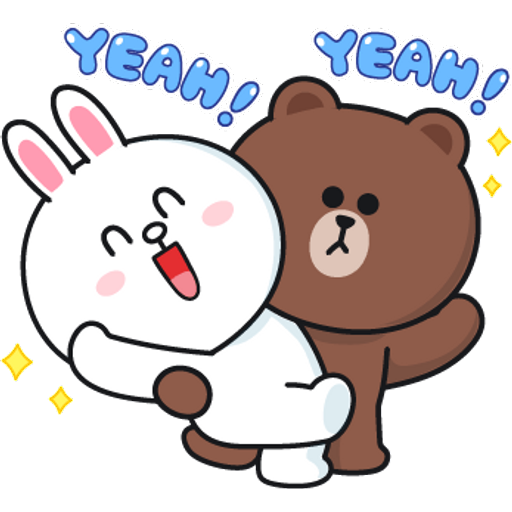 Sticker Maker - BROWN & FRIENDS : Love Love 2 1