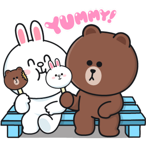 Sticker Maker - BROWN & FRIENDS : Love Love 2 1