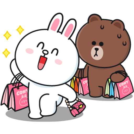 Sticker Maker - BROWN & FRIENDS : Love Love 2 2