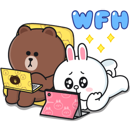 Sticker Maker - BROWN & FRIENDS : Love Love 2 2