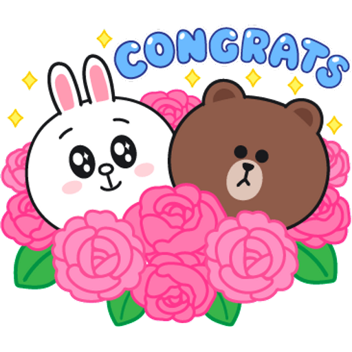 Sticker Maker - BROWN & FRIENDS : Love Love 2 2