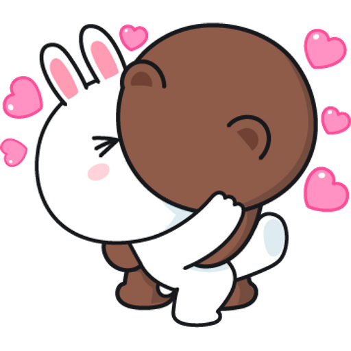 Sticker Maker - BROWN & FRIENDS : Love Love 2 2