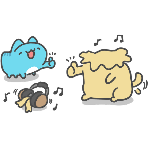 Sticker Maker - BugCat Capoo 💙 Auriculares inalámbricos 🎧