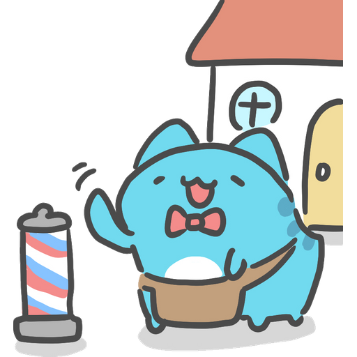 Sticker Maker - BugCat Capoo Barbería de Bugs Cats