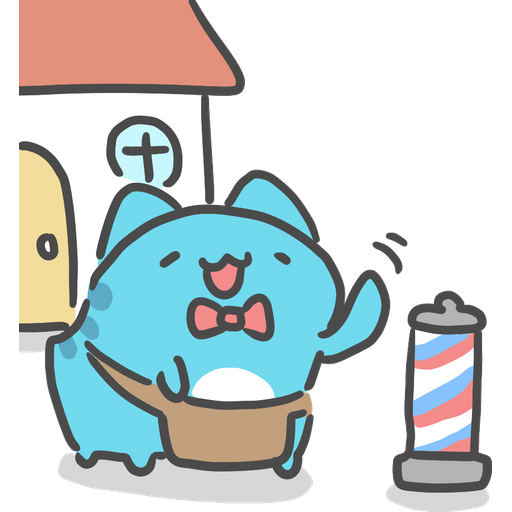 Sticker Maker - BugCat Capoo Barbería de Bugs Cats