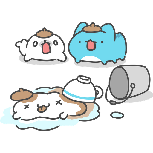 Sticker Maker - BugCat Capoo - El gato foam café ha resucitado