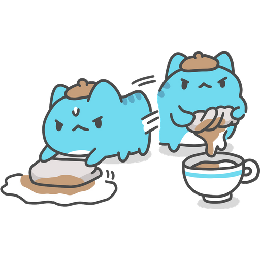 Sticker Maker - BugCat Capoo - El gato foam café ha resucitado