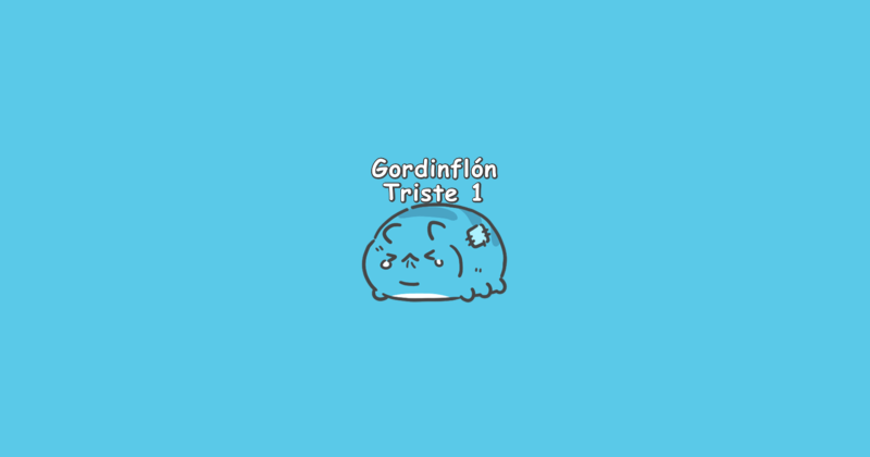 Sticker Maker - BugCat Capoo 💙 Gordinflón Triste 1