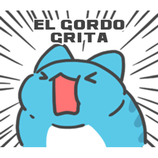 Sticker Maker - BugCat Capoo 💙 Gordinflón Triste 1