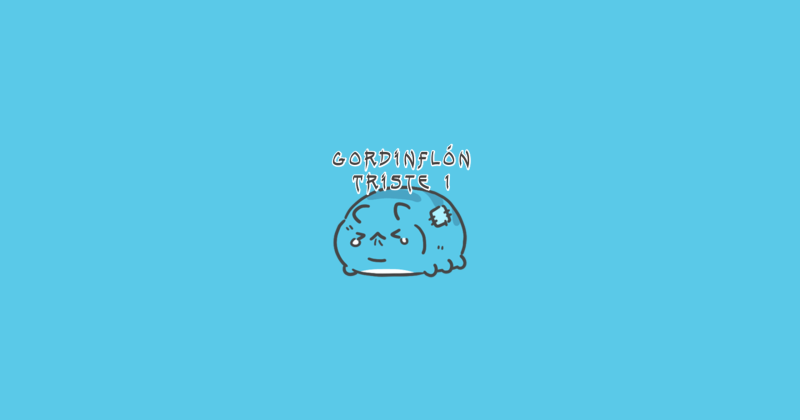 Sticker Maker - BugCat Capoo 💙 Gordinflón Triste 1