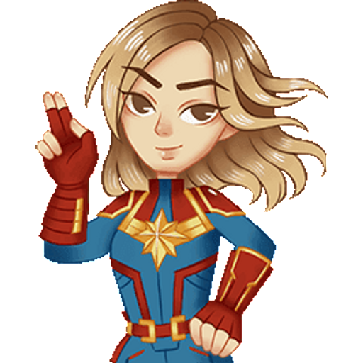 Sticker Maker - Capita Marvel