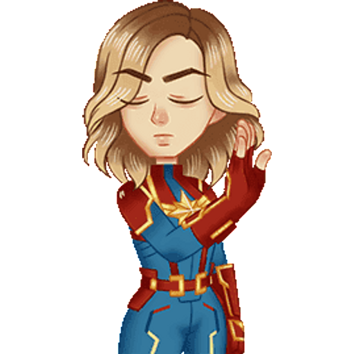 Sticker Maker - Capita Marvel