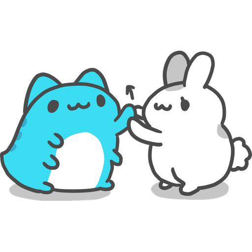 Sticker Maker - Capoo levantó las manos en alto