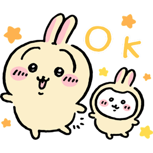 Sticker Maker - chiikawa[兔兔編]