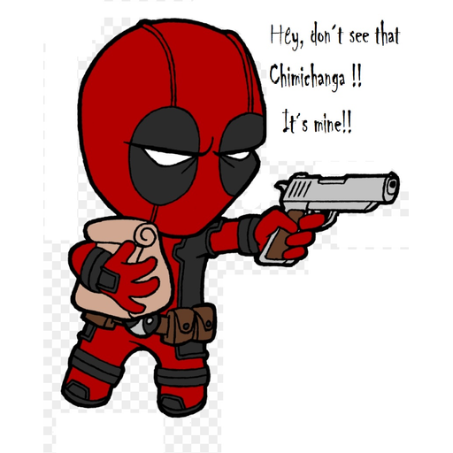 Sticker Maker - chimichanga deadpool
