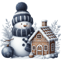 Sticker Maker - Christmas Winter Snowman Pack 1