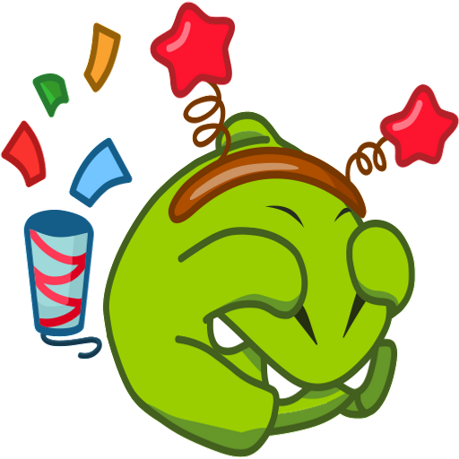 Sticker Maker - Christmas with Om Nom - Cut the Rope