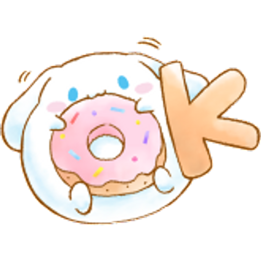 Sticker Maker - cinamoroll: round