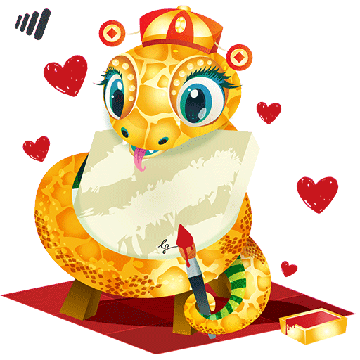 Sticker Maker - CNY 2025 Snake Stickers - ManpowerGroup Singapore