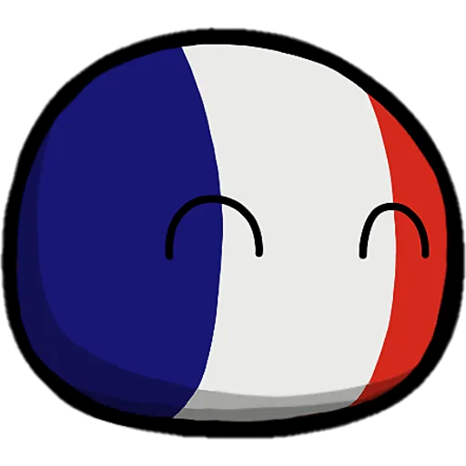 Sticker Maker - Countryballs sticker France Bel, Nth.