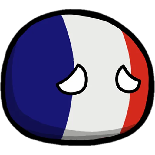 Sticker Maker - Countryballs sticker France Bel, Nth.