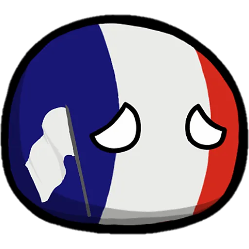 Sticker Maker - Countryballs sticker France Bel, Nth.