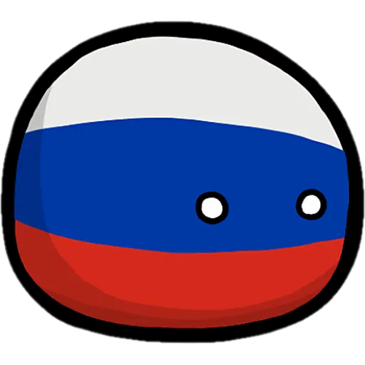 Sticker Maker - Countryballs sticker Russia