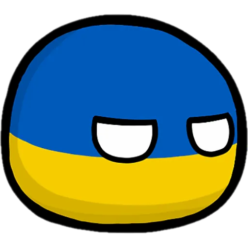 Sticker Maker - Countryballs sticker Ukraine, Bru
