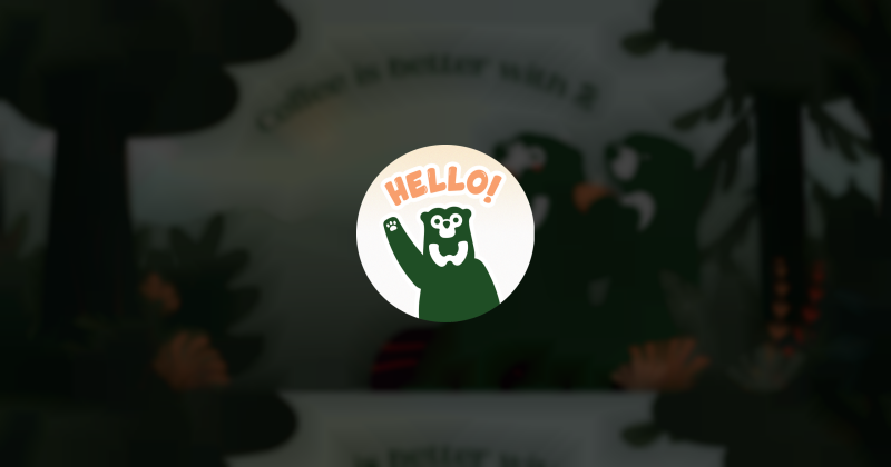 Sticker Maker - Your Everyday Coffee Sun Bear