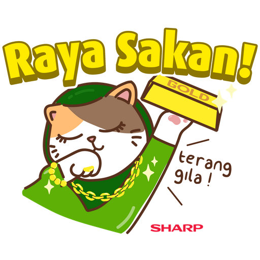Sticker Maker - Cun Cun Raya Cat