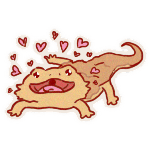 Sticker Maker - Cute Bearded Dragons